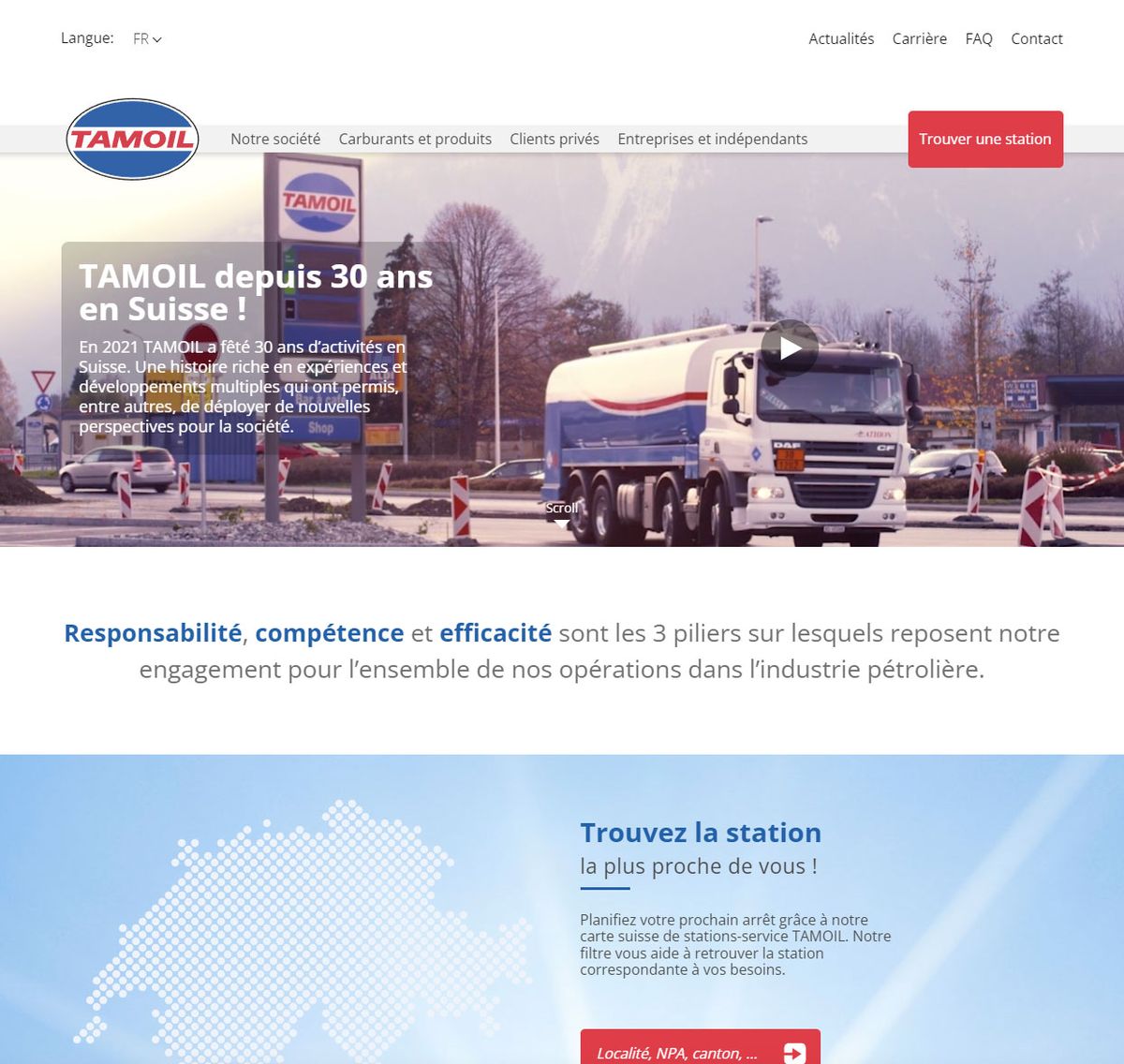 Notre site web fait peau neuve ! | TAMOIL